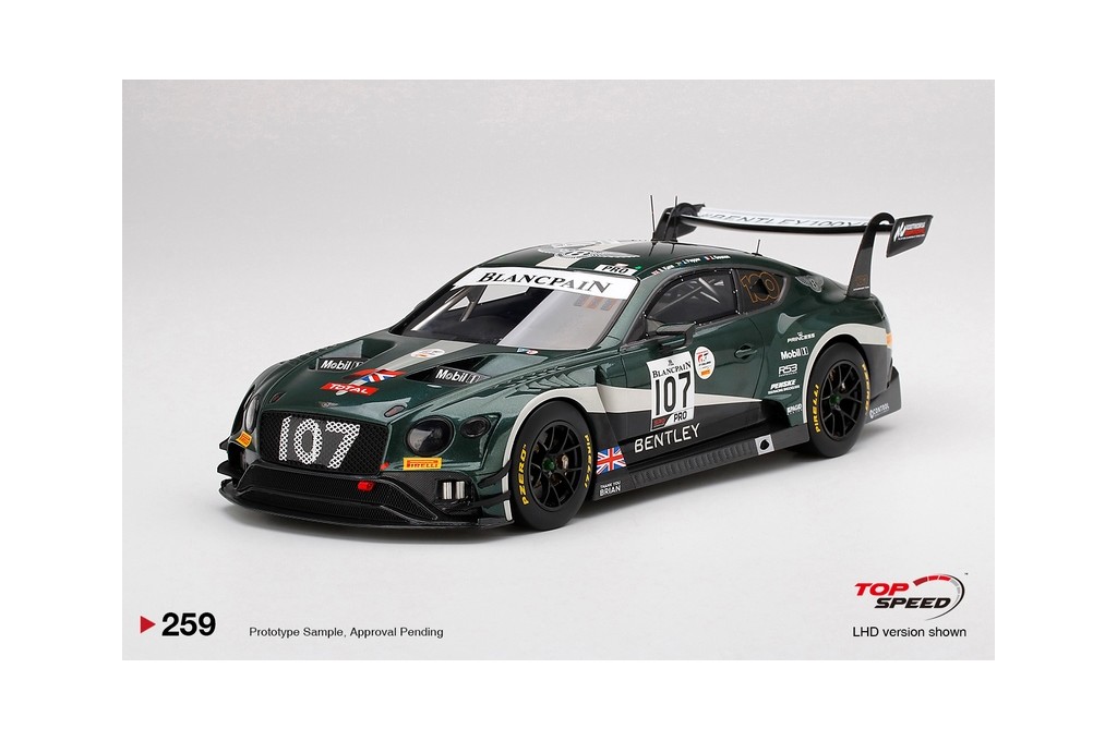 TOP SPEED TS0259 BENTLEY Continental GT3 N°107 M-Sport Team Bentley-24H ...