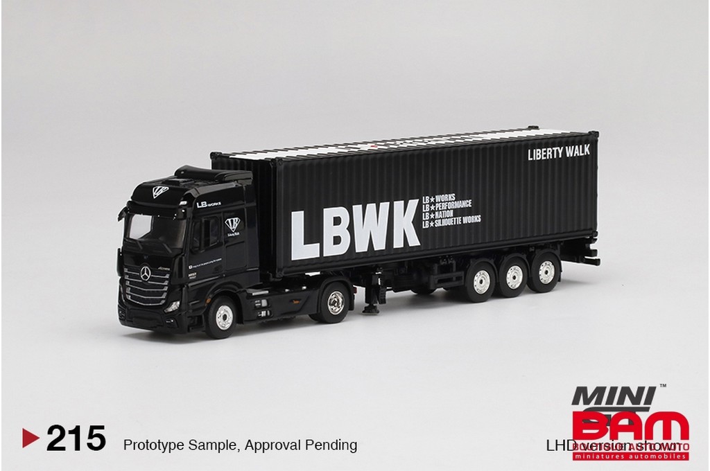 MINIGT00215-L MERCEDES-BENZ ACTROS With 40 FT Container LBWK LHD ...