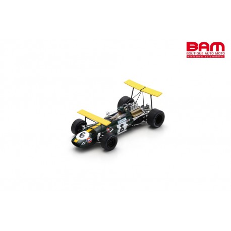 SPARK S8313 BRABHAM BT26 N°6 GP Canada 1968 Jochen Rindt 1/43 - Boutique Auto Moto / SPARK