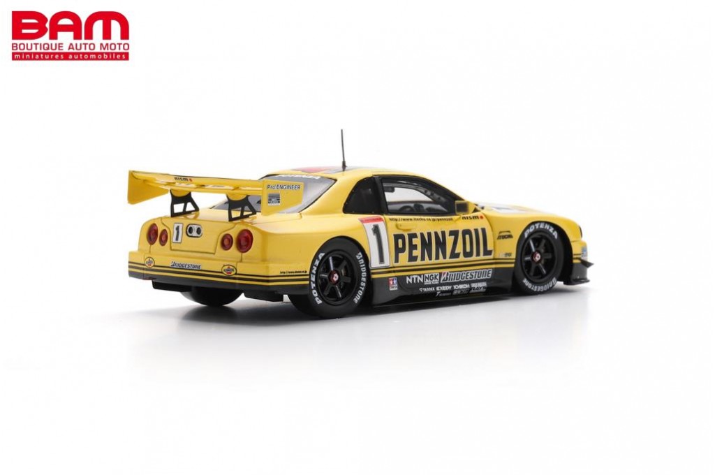 SPARK SJ163 NISSAN Skyline GT-R (R34) n°1 PENNZOIL NISMO Vainqueur Rd.4 ...