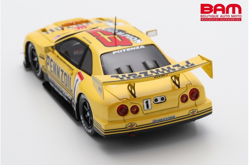 SPARK SJ163 NISSAN Skyline GT-R (R34) n°1 PENNZOIL NISMO Vainqueur Rd.4 ...
