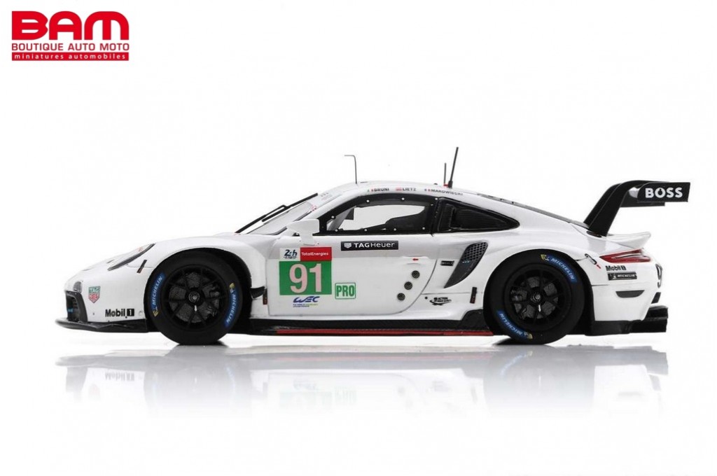 SPARK S8263 PORSCHE 911 RSR-19 N°91 Porsche GT Team 24H Le Mans 2021 -G. Bruni - R. Lietz - F ...