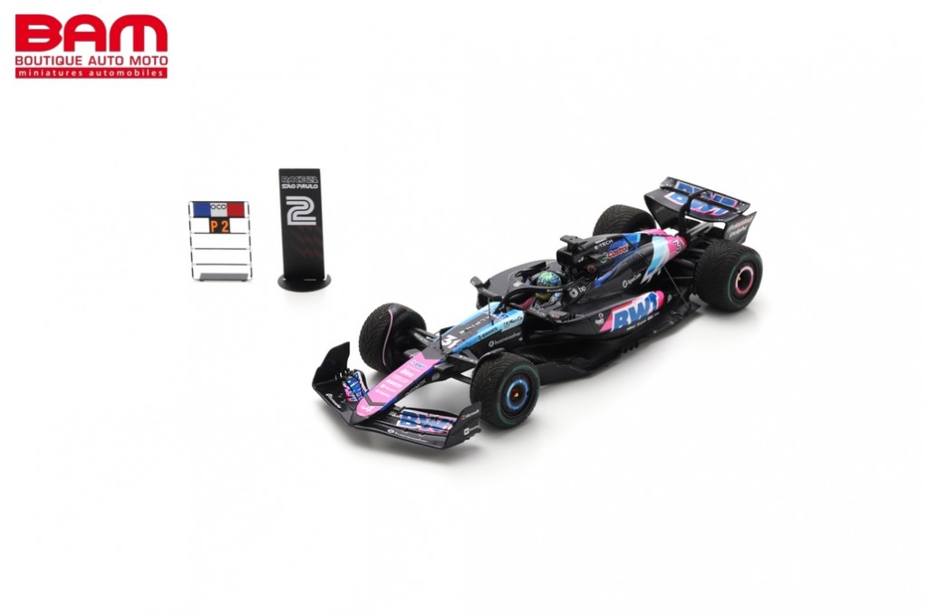 SPARK S9551 ALPINE A524 BWT N°31 BWT Alpine F1 Team 2ème GP Brésil 2024 Esteban Ocon (1/43 ...