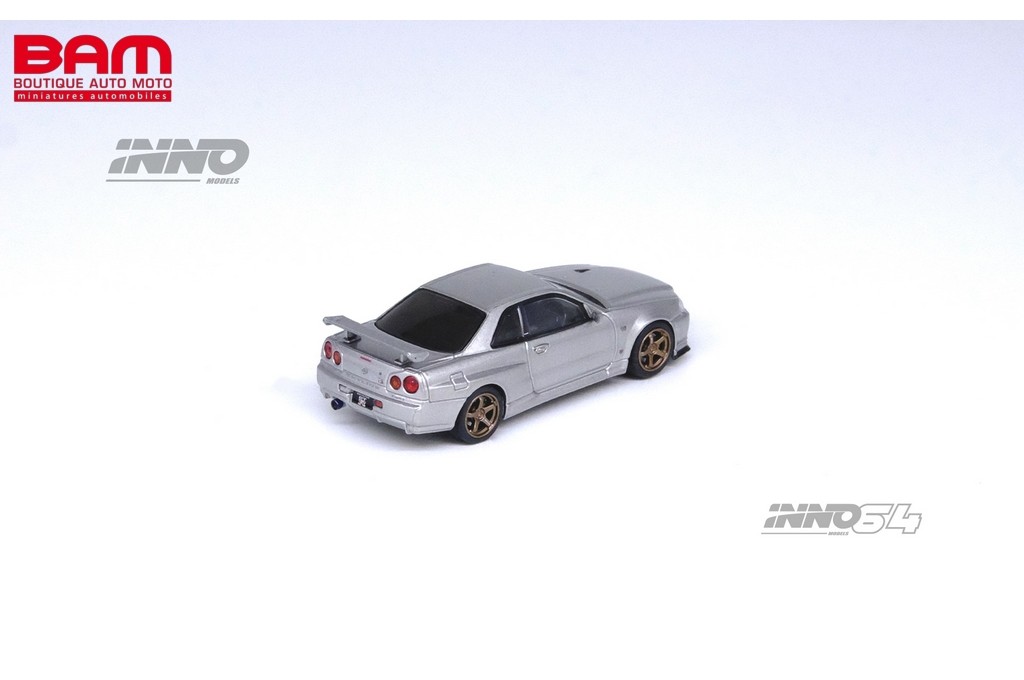 INNO 64 IN64-R34VS-SIL NISSAN Skyline GT-R (R34) V-Spec II Silver 1/64 ...