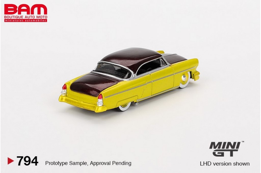 MINI GT MGT00794-L LINCOLN Capri Hot Rod Lime Yellow 1954 LHD 1/64 ...