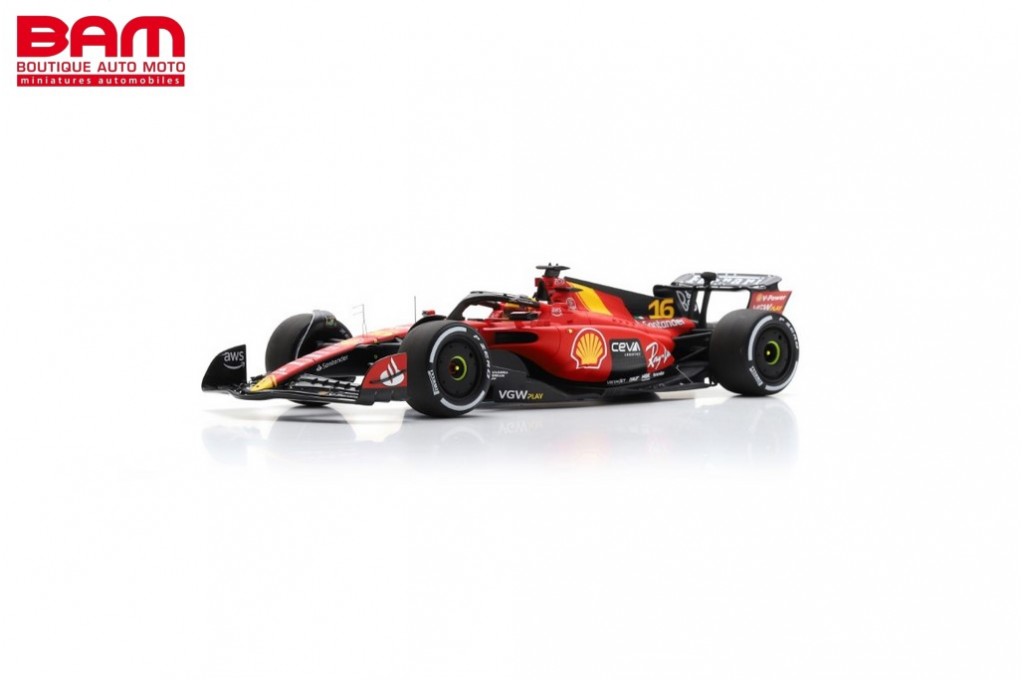 LOOKSMART LS18F1047 FERRARI Scuderia SF23 N°16 Scuderia Ferrari - 4ème GP Monza 2023 Charles ...