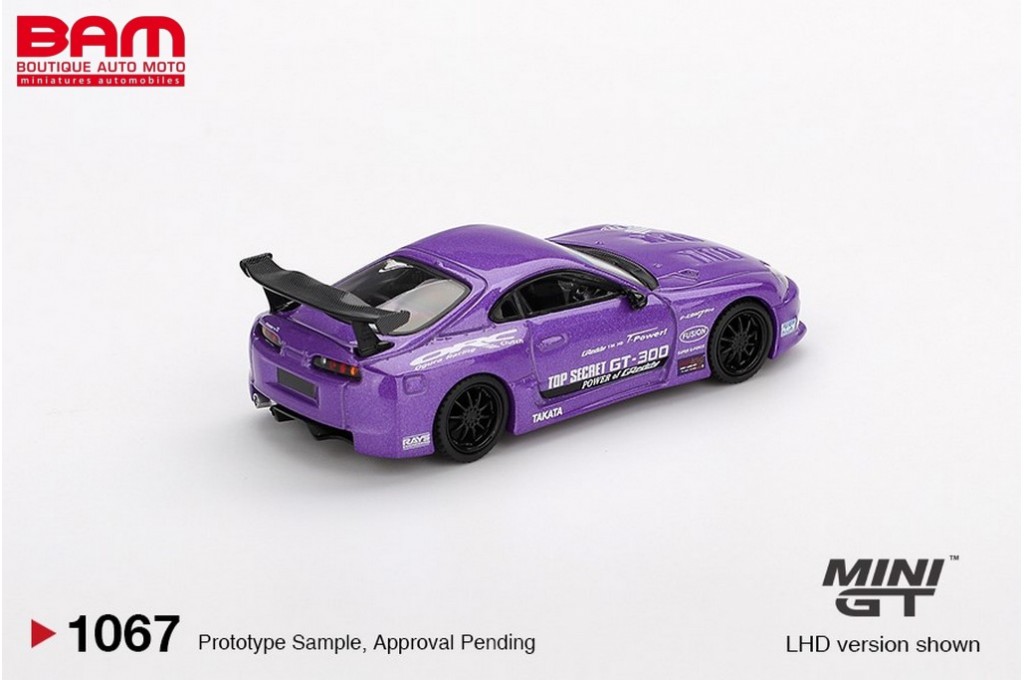 MINI GT MGT01067-L TOYOTA Supra MK4 (A80) GT-300 Top Secret Purple 2014 ...