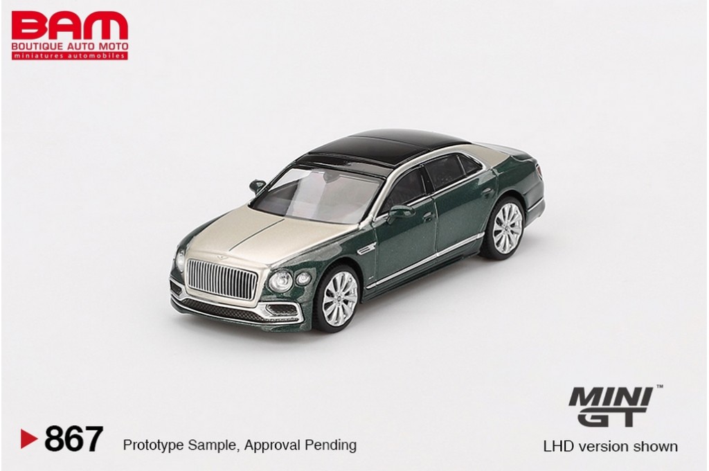 MINI GT MGT00867-L BENTLEY Flying Spur White Sand Verdant 2024 (1/64 ...
