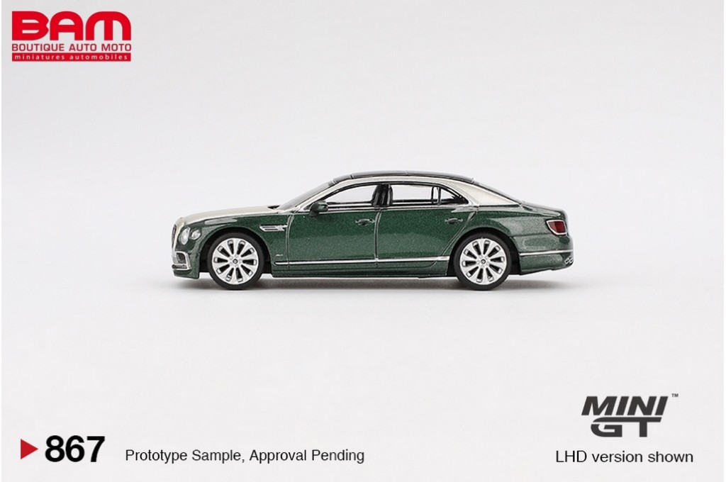 MINI GT MGT00867-L BENTLEY Flying Spur White Sand Verdant 2024 (1/64 ...