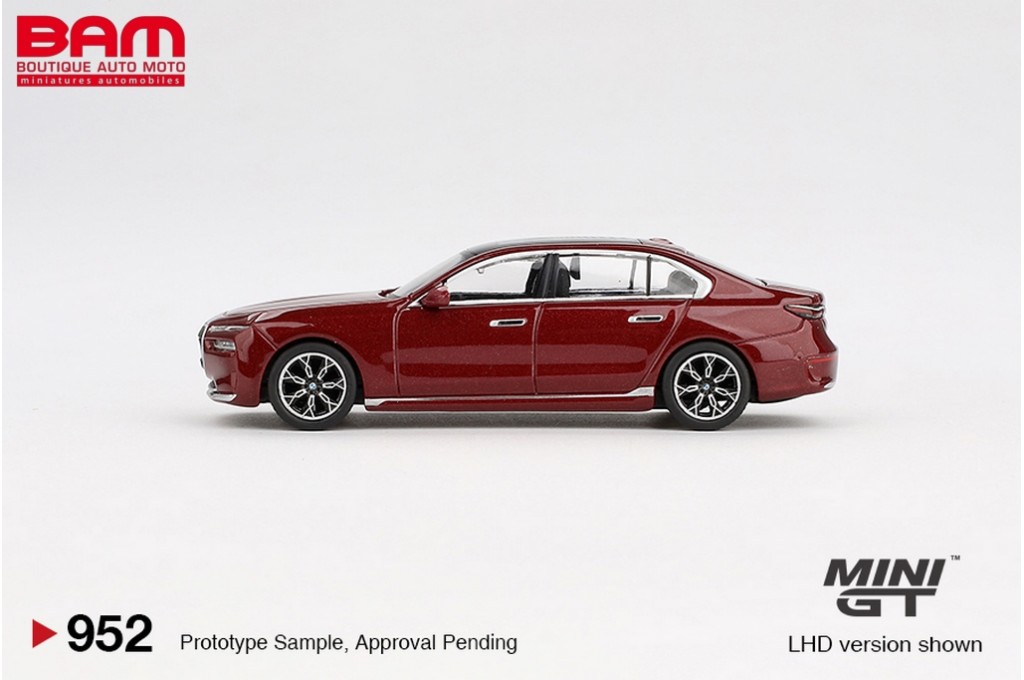 MINI GT MGT00952-L BMW I7 XDrive60 Aventurin Red 2023 (1/64) - Boutique ...