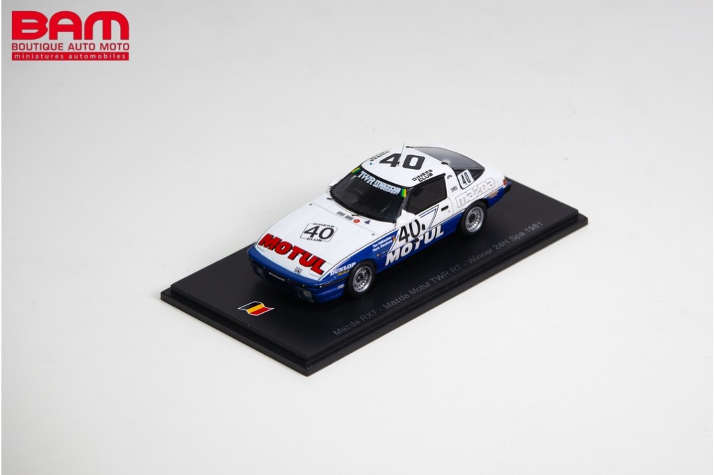 SPARK 43SPA1981 MAZDA RX7 N°40 Mazda Motul TWR RT Vainqueur 24H Spa ...