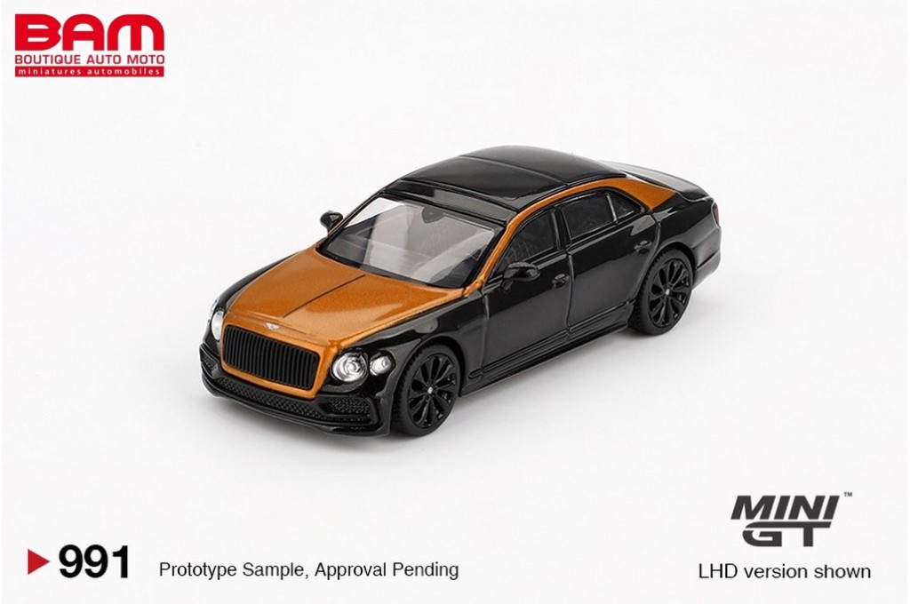 MINI GT MGT00991-L BENTLEY Flying Spur Orange Flame - Onyx 2024 (1/64 ...