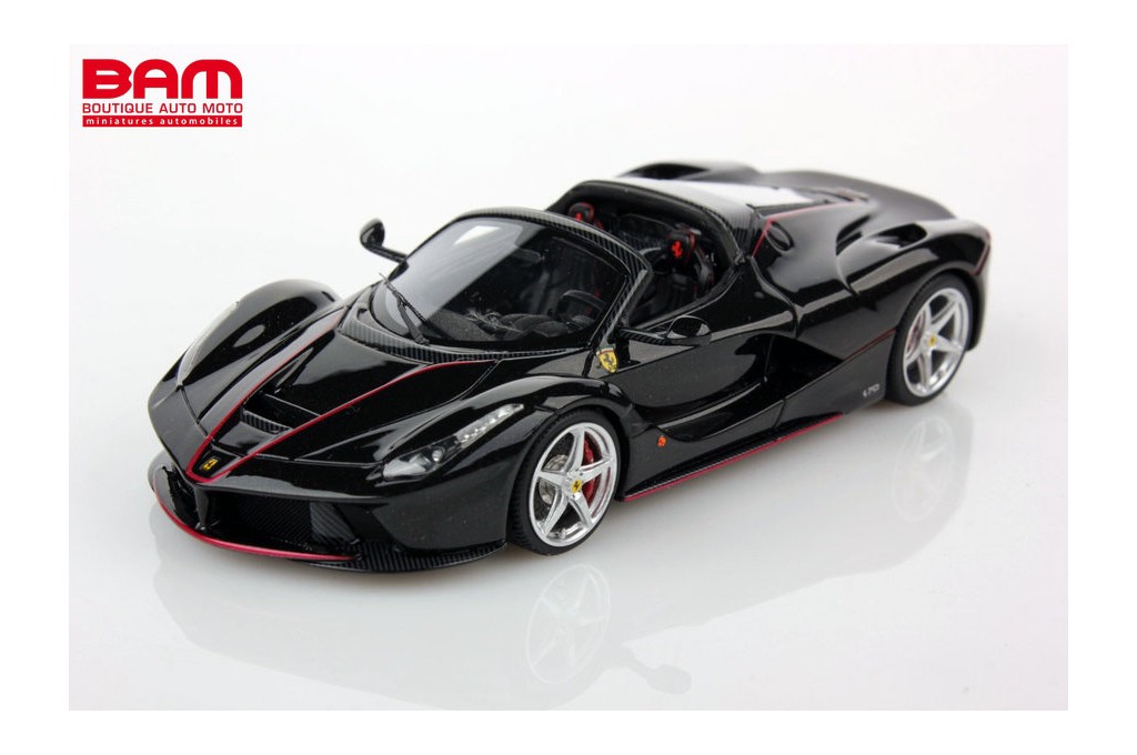 LOOKSMART LS462A FERRARI LAFERRARI OPEN TOP NERO DAYTONA 1/43 ...