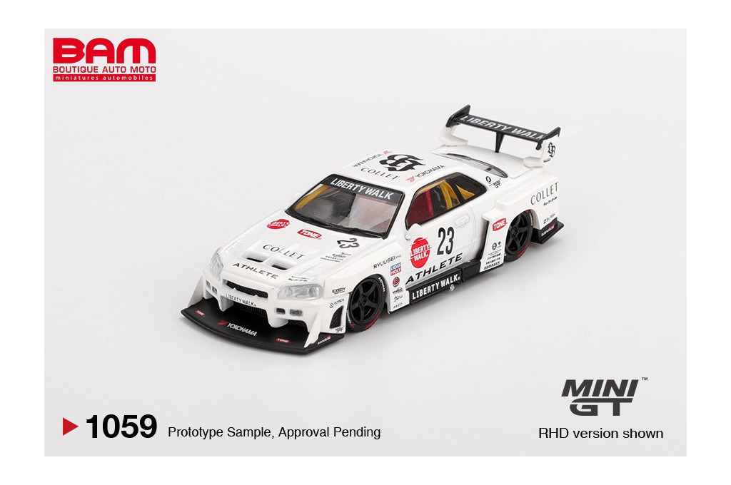 MINI GT MGT01059-R NISSAN GTR (R34) Super Silhouette Athlete/Collet ...